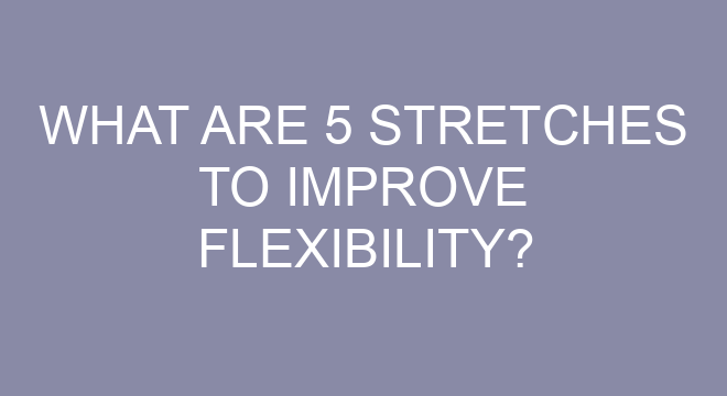 What Are 5 Stretches To Improve Flexibility