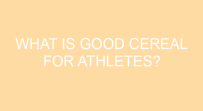 What Is Good Cereal For Athletes